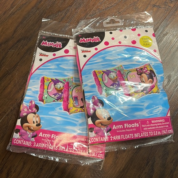 Disney | Swim | Two Sets Of Arm Floats Disney Junior Minnie Mouse And ...